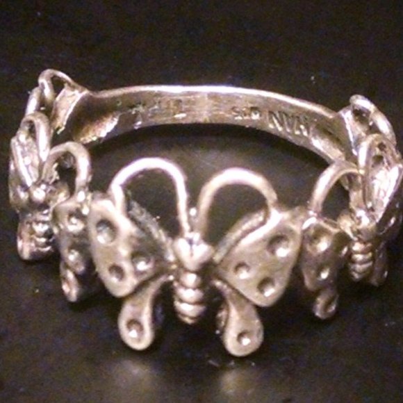 Jewelry | Vintage Rare Beautifully Designed Butterfly Sterling Silver ...